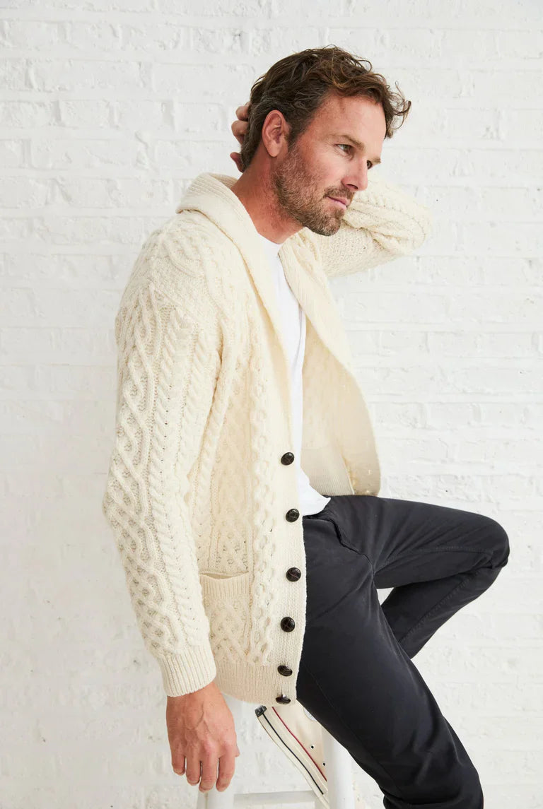 Cardigans en laine mérinos pour hommes